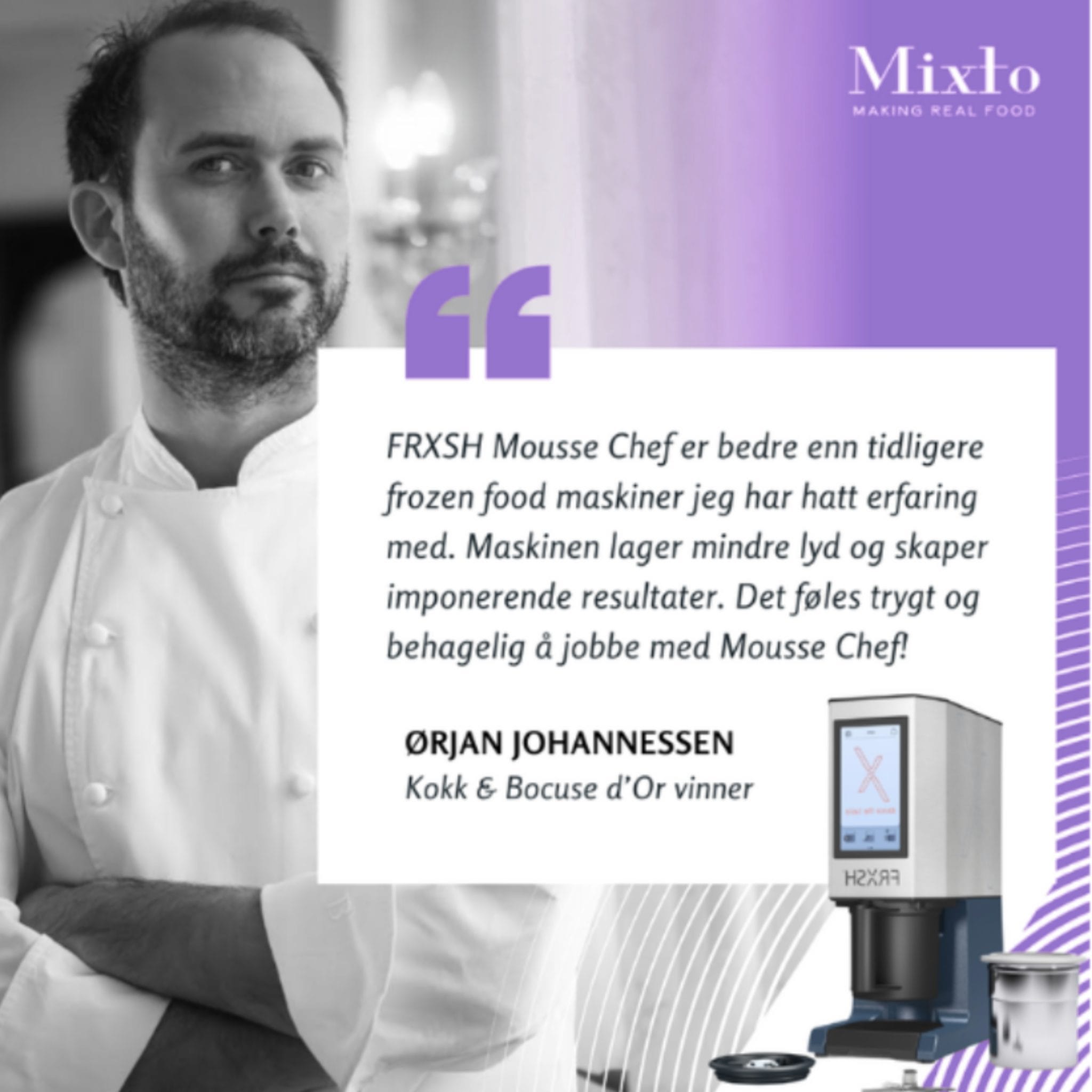 FRXSH Mousse Chef® – Frozen Food Processor for storkjøkken